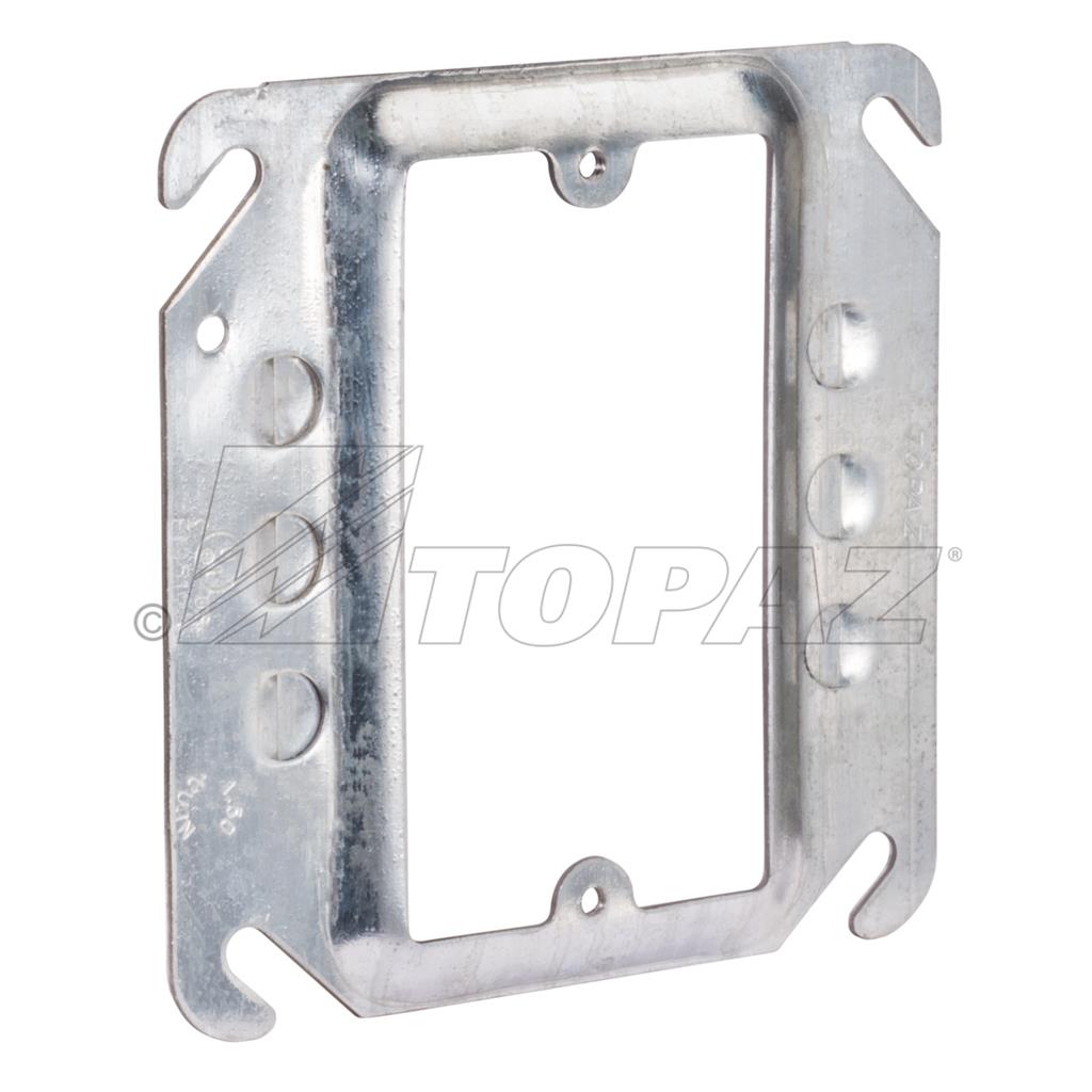 Topaz C7515 - 4" Square Single Gang Device Rings 4S Plaster ring raised ...
