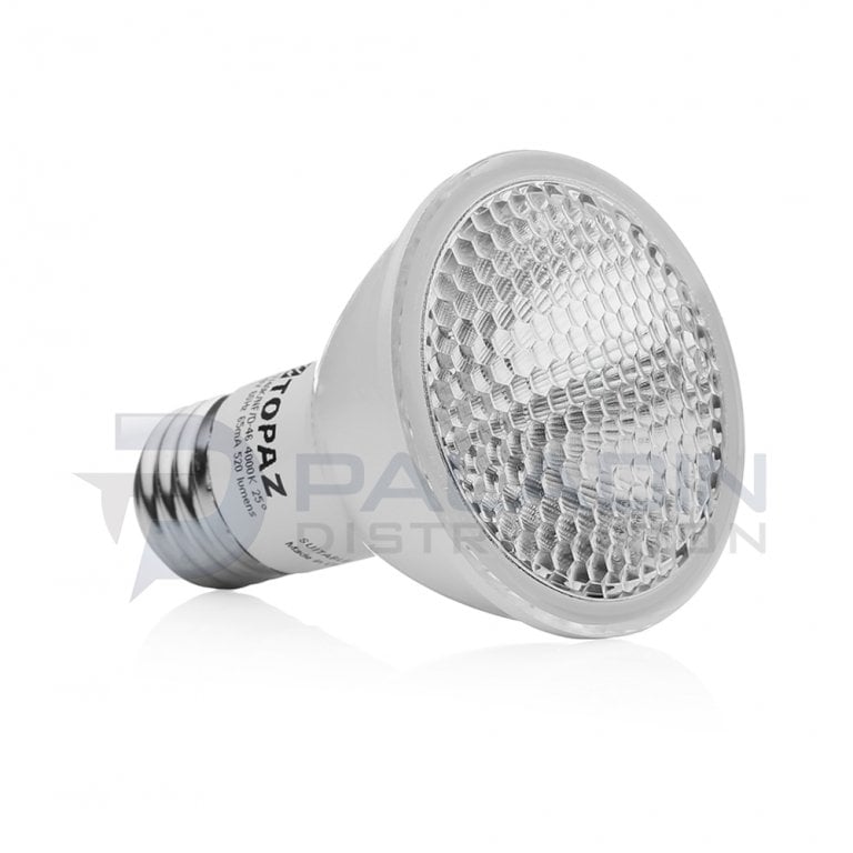 Topaz PAR20 Dimmable LED Flood Light Bulb Weatherproof UL Listed ...